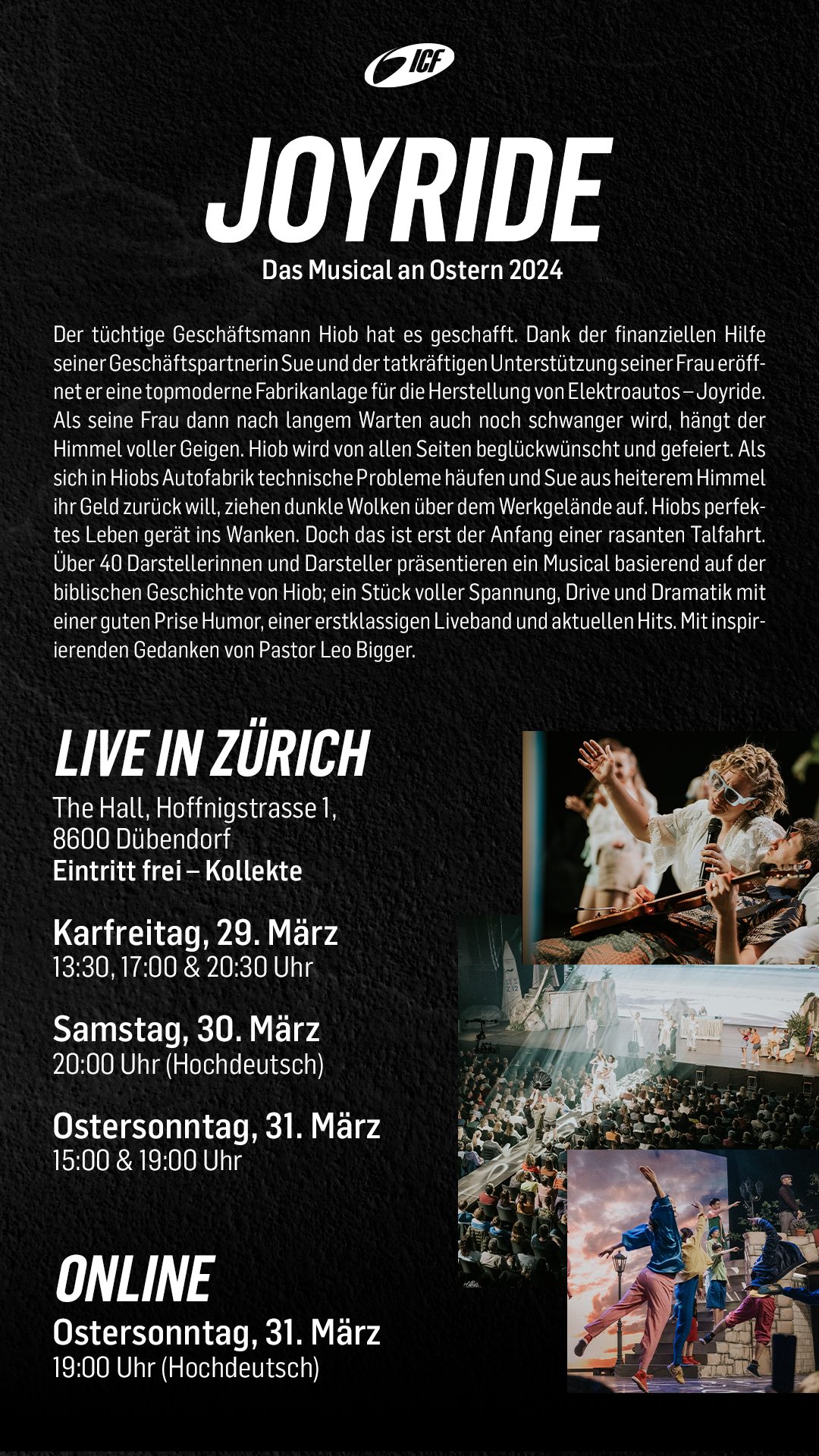 JOYRIDE – Das Musical an Ostern 2024 – ICF Zürich